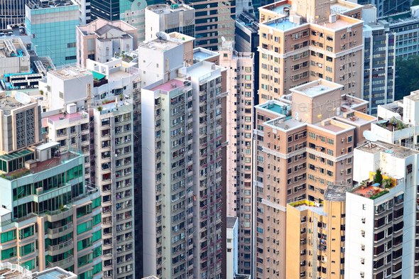 crowded apartment building Stock Photo by leungchopan | PhotoDune