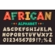 African Letters. Hand Drawn Ancient Tribal Font, Vectors | GraphicRiver