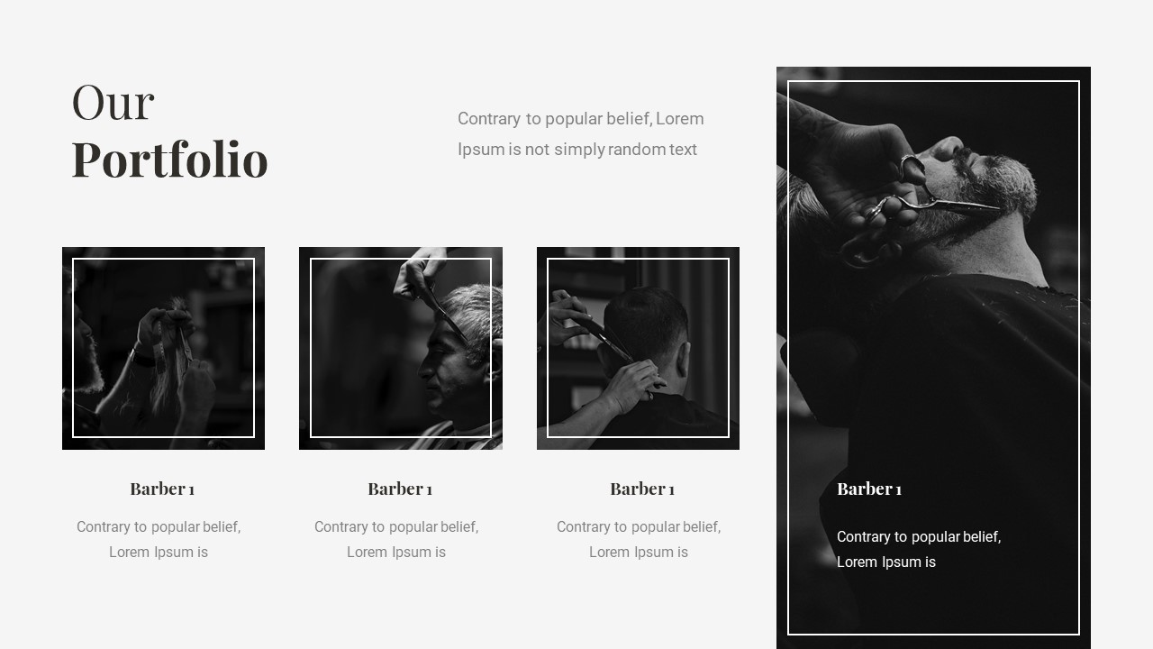 Strip - Barbershop Keynote Template, Presentation Templates | GraphicRiver