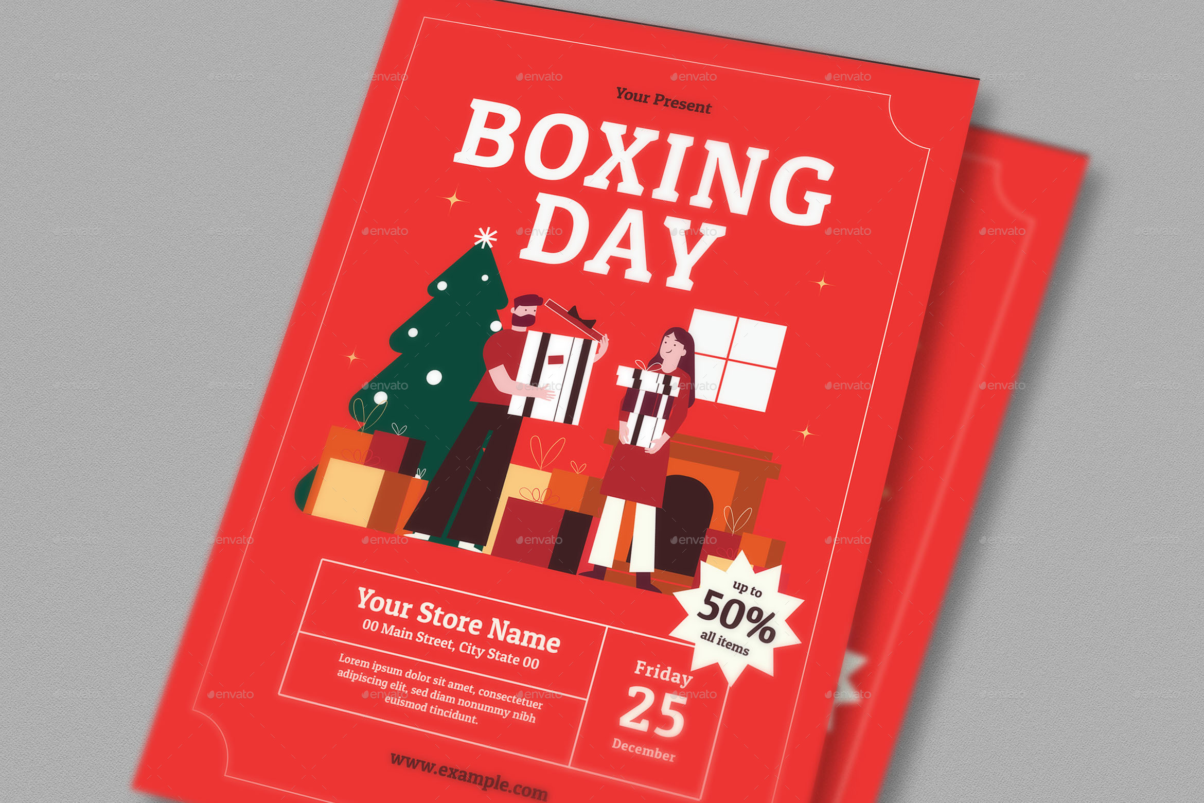 Boxing Day Flyer Set, Print Templates | GraphicRiver
