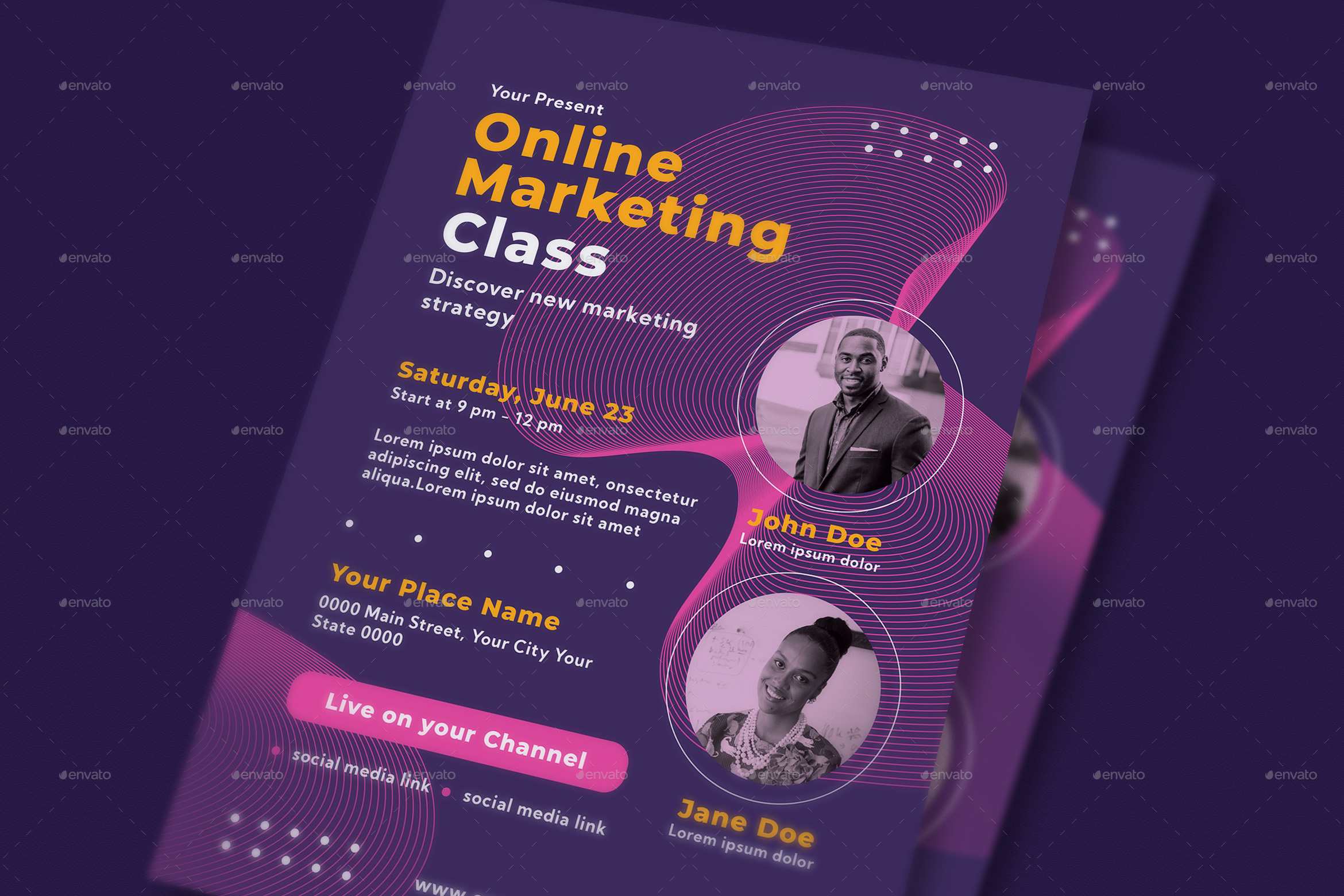 Marketing Online Flyer Set, Print Templates | GraphicRiver