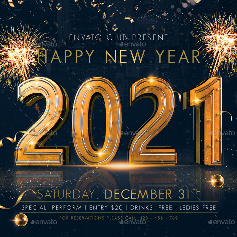 2021 New Year by oloreon | GraphicRiver