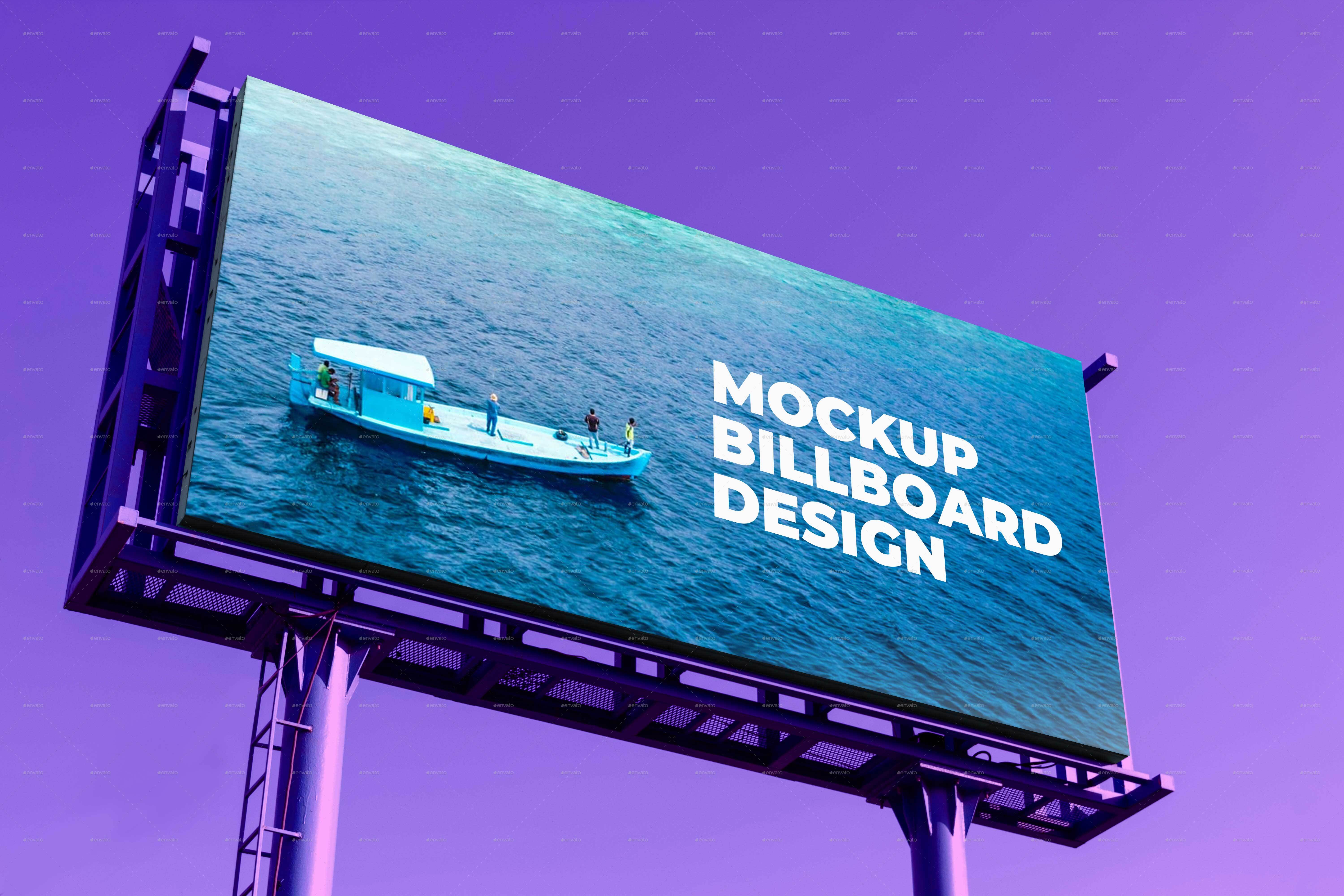 Realistic Billboard - Mockup, Graphics | GraphicRiver