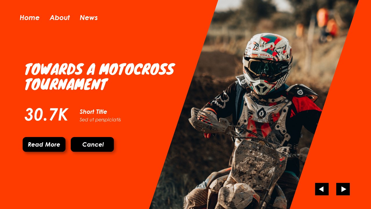 X-Trail - Motocross PowerPoint Template, Presentation Templates ...