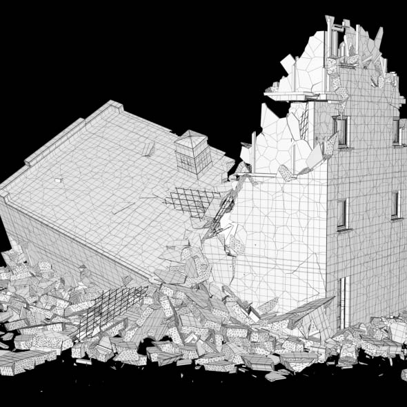 Collapsed Building 2 by berkerdag | 3DOcean