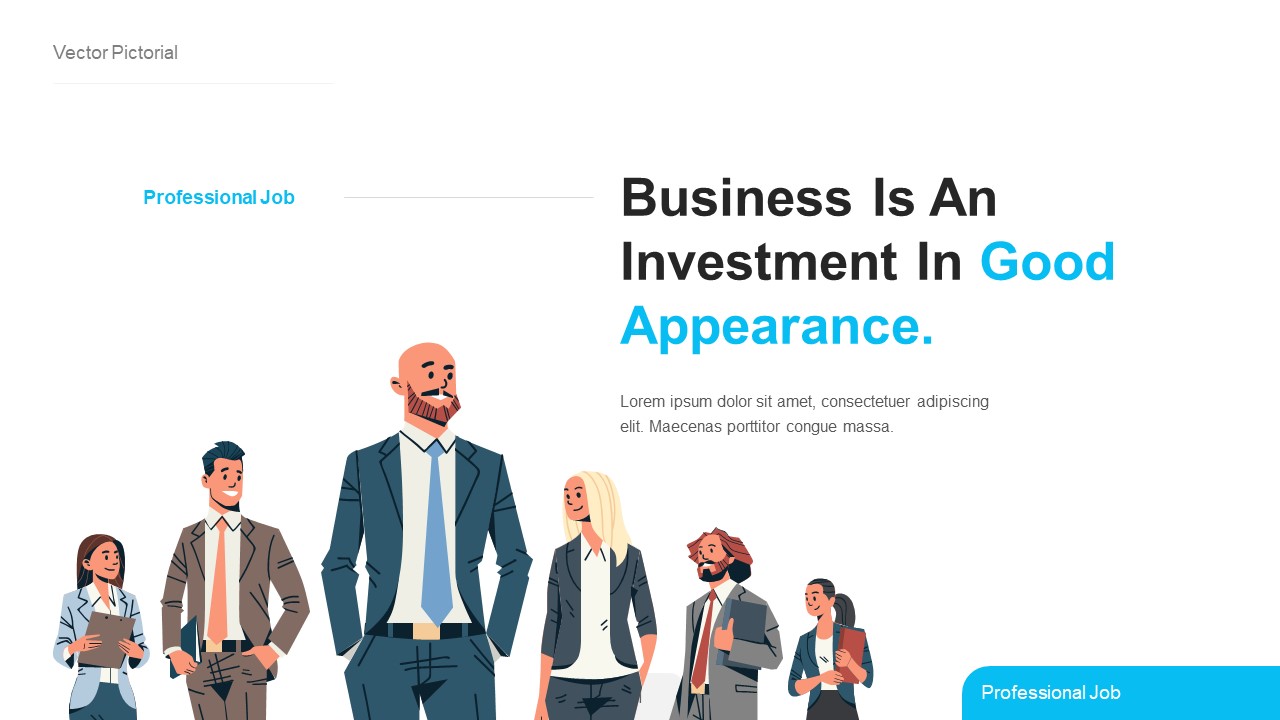 Vector Pictorial Powerpoint Presentation Template, Presentation Templates