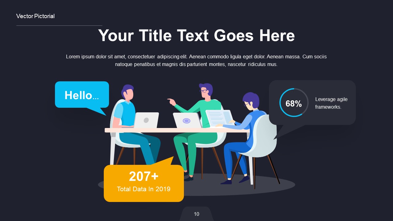 Vector Pictorial Powerpoint Presentation Template, Presentation Templates