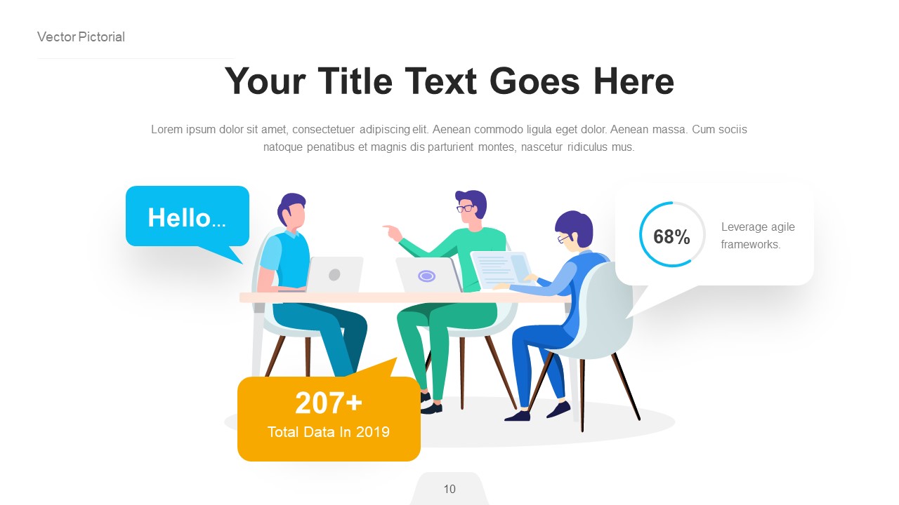 Vector Pictorial Powerpoint Presentation Template, Presentation Templates