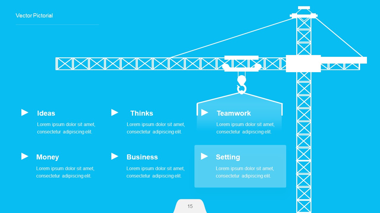 Vector Pictorial Powerpoint Presentation Template, Presentation Templates