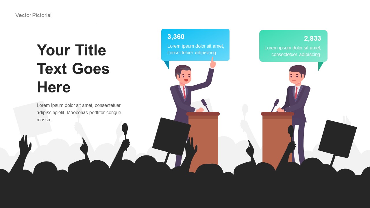 Vector Pictorial Powerpoint Presentation Template, Presentation Templates