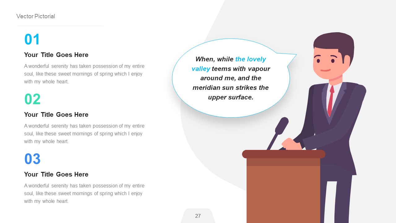 Vector Pictorial Powerpoint Presentation Template, Presentation Templates