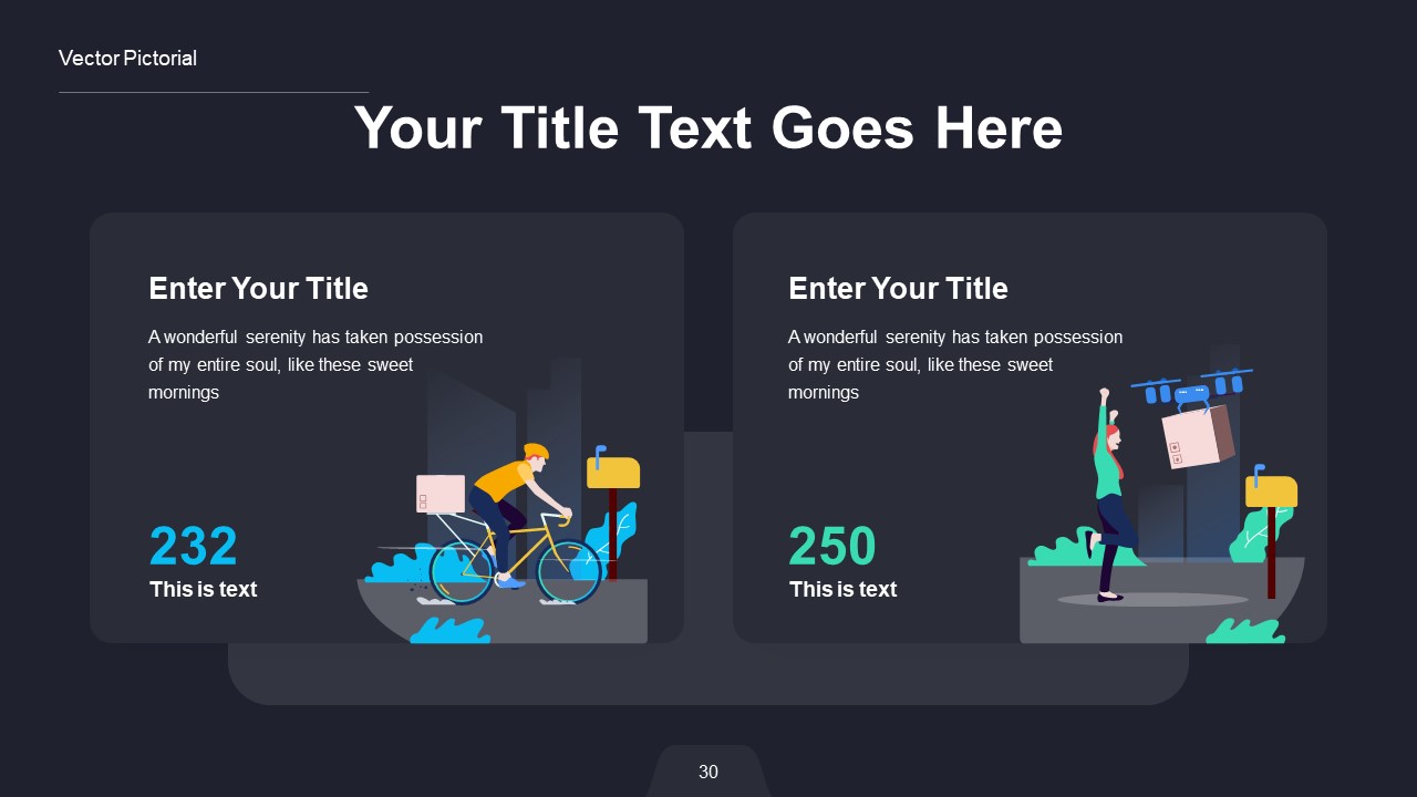 Vector Pictorial Powerpoint Presentation Template, Presentation Templates