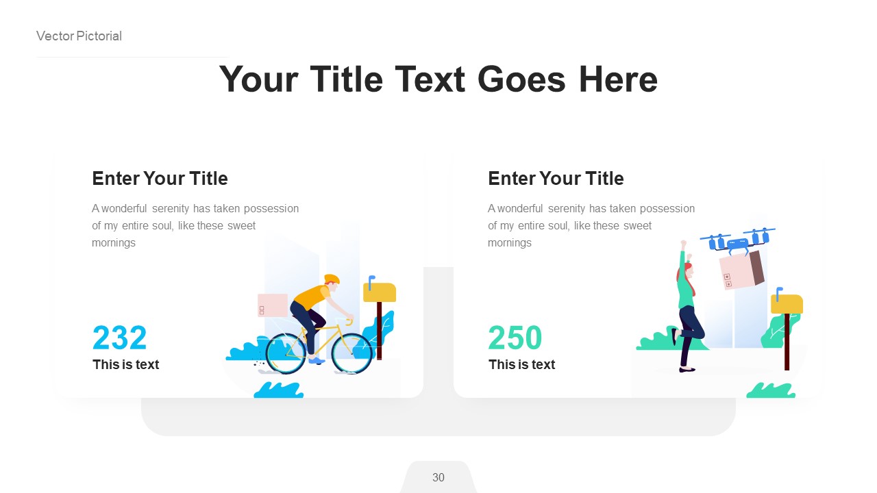 Vector Pictorial Powerpoint Presentation Template, Presentation Templates