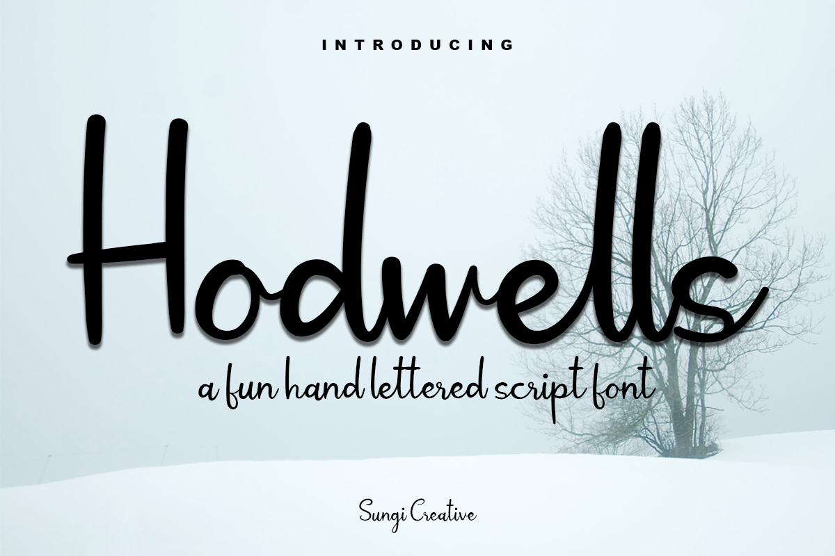 Hodwell | Handwritten Script Font, Fonts | GraphicRiver