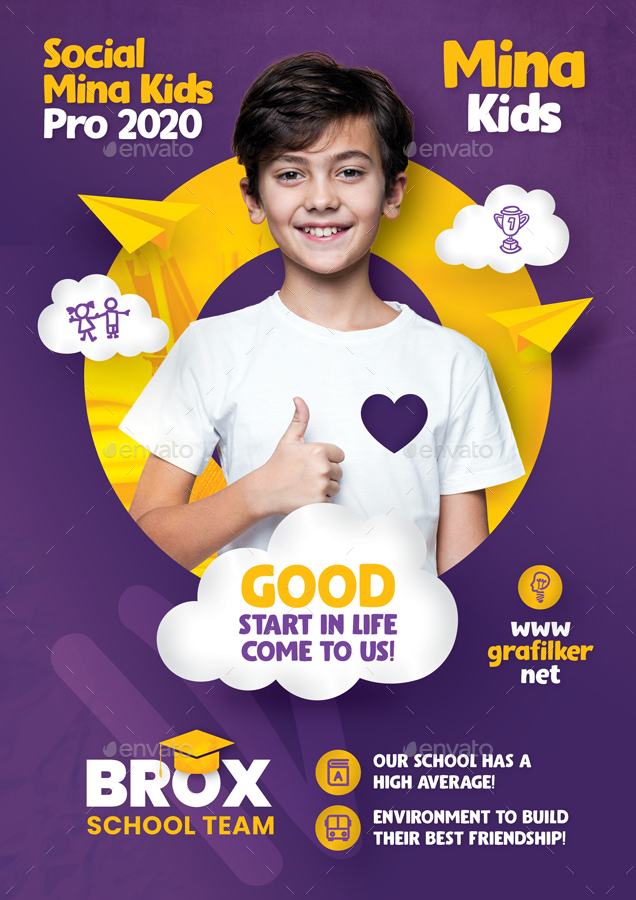 Kids School Bundle Templates, Print Templates | GraphicRiver