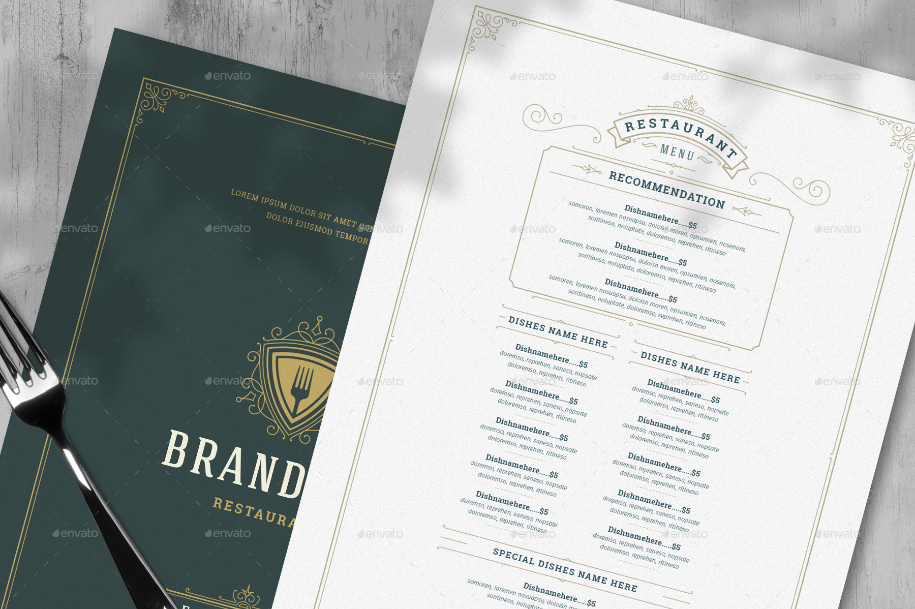 Restaurant Menu Template and Logo, Print Templates | GraphicRiver
