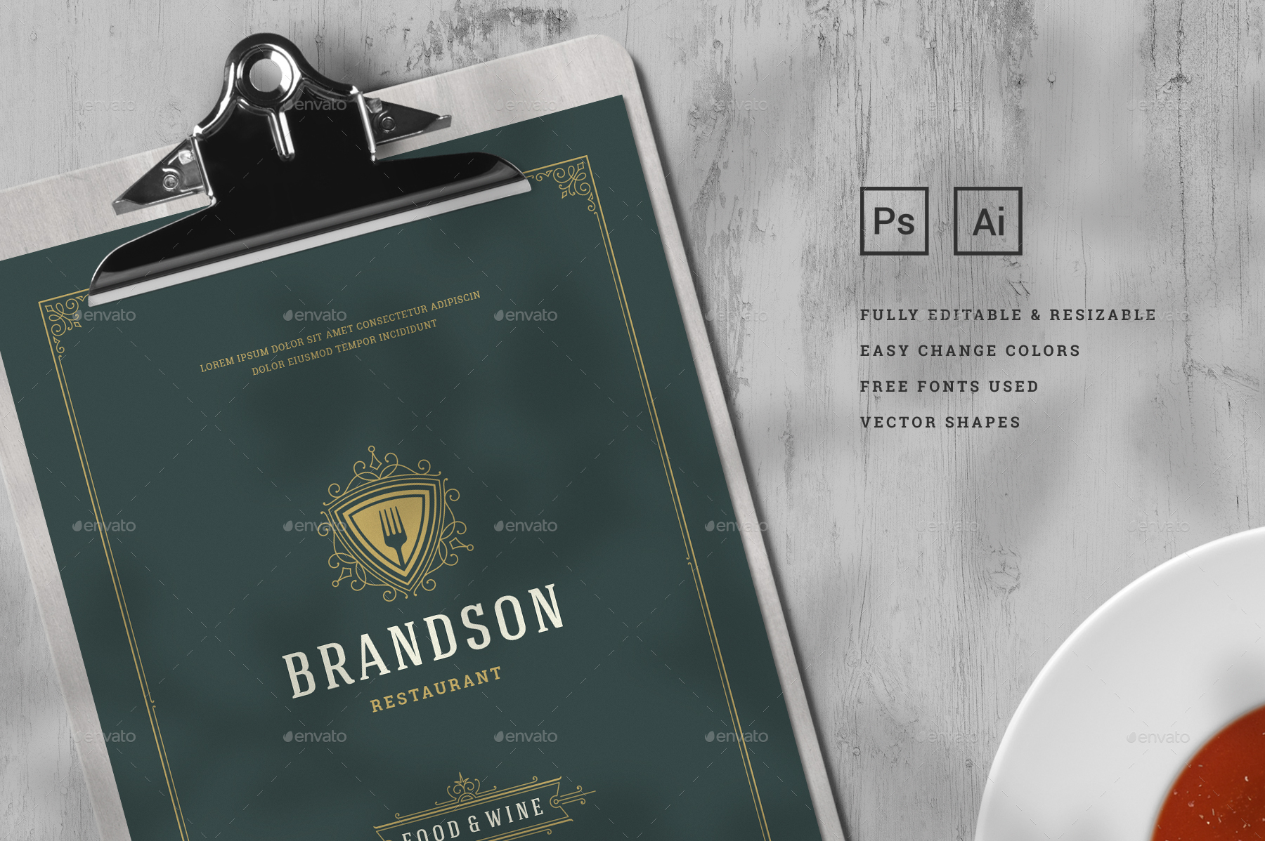Restaurant Menu Template and Logo, Print Templates | GraphicRiver