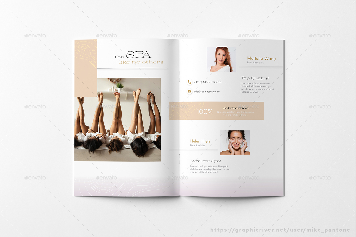 Spa and Massage Menu Brochure, Print Templates | GraphicRiver