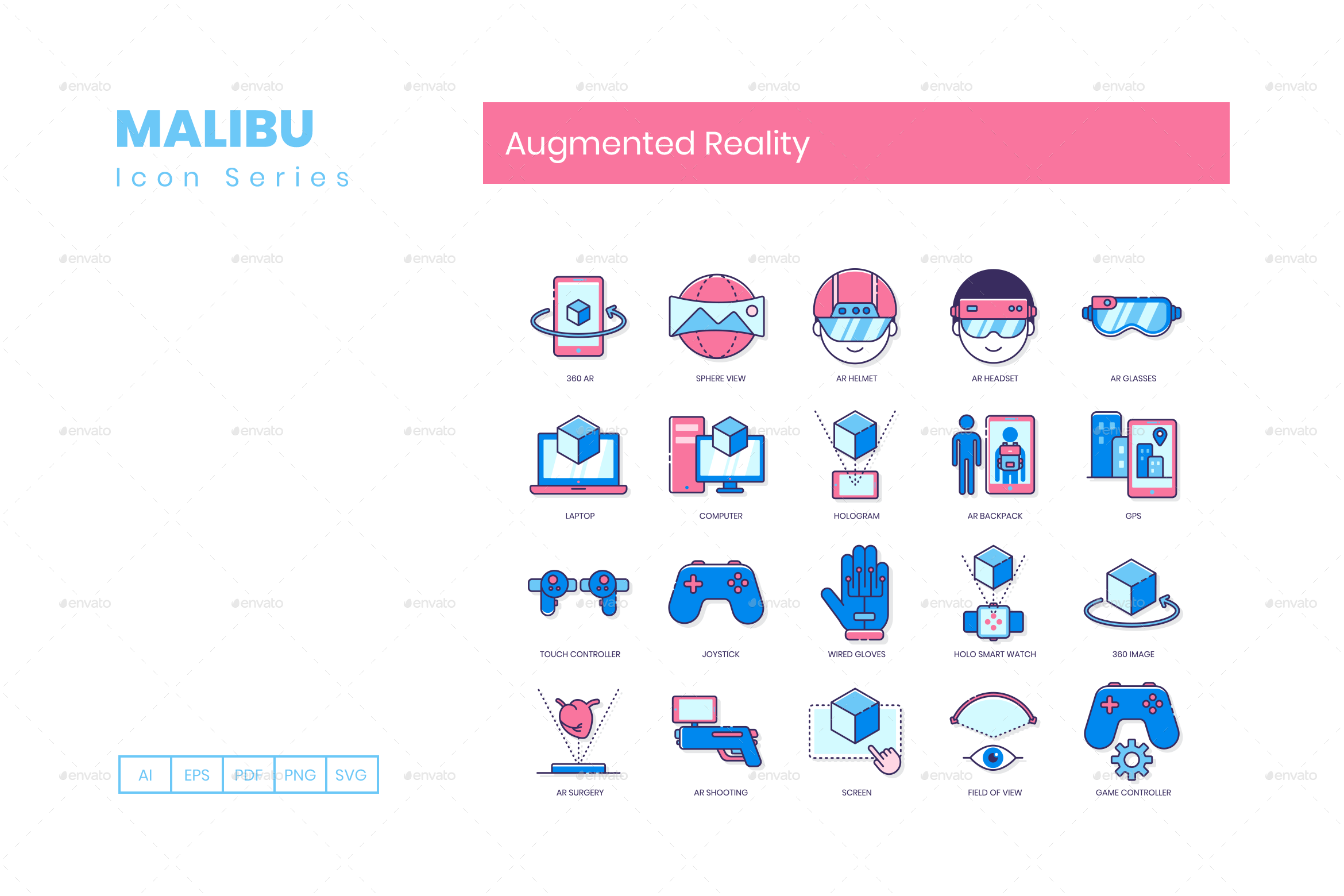 Augmented Reality Icons, Icons | GraphicRiver