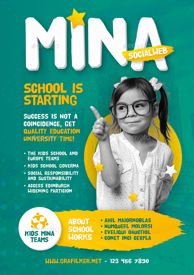 Kids School Bundle Templates, Print Templates | GraphicRiver