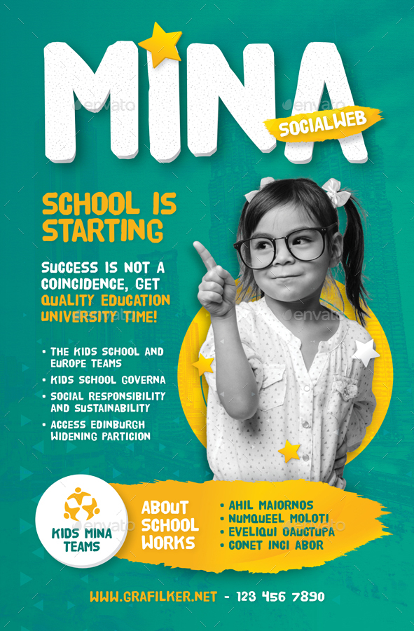 Kids School Bundle Templates, Print Templates | GraphicRiver