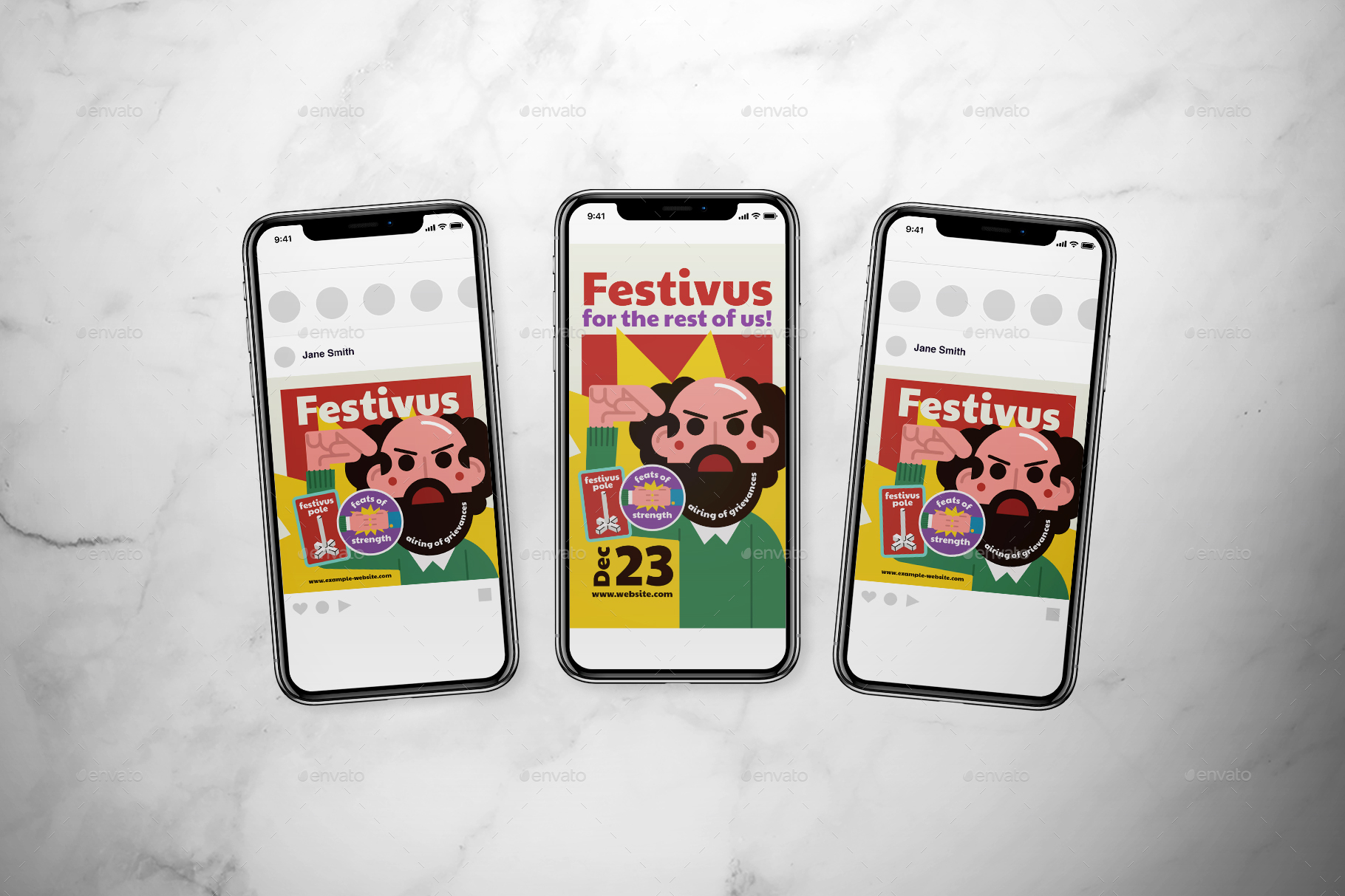 Festivus Flyer Set, Print Templates | GraphicRiver