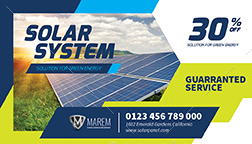 Solar System Business Card, Print Templates | GraphicRiver