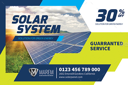 Solar System Postcard, Print Templates | GraphicRiver