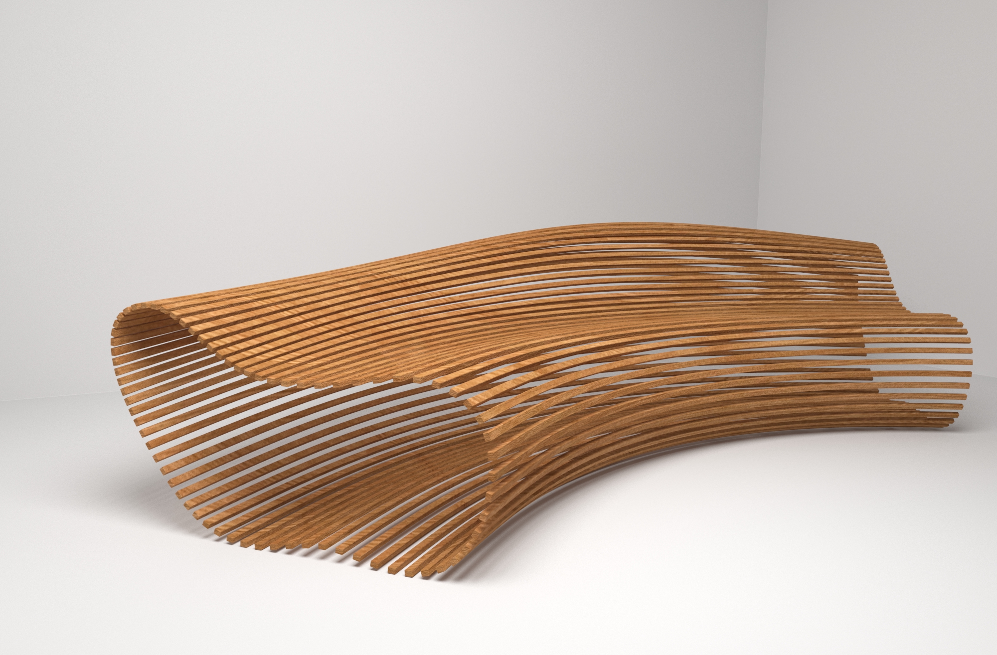 Curve Bench Parametric by Vertex-Egypt | 3DOcean