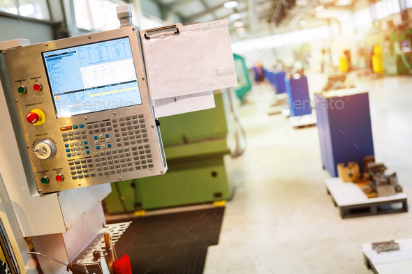 Panel of a cnc machine Stock Photo by nd3000 | PhotoDune
