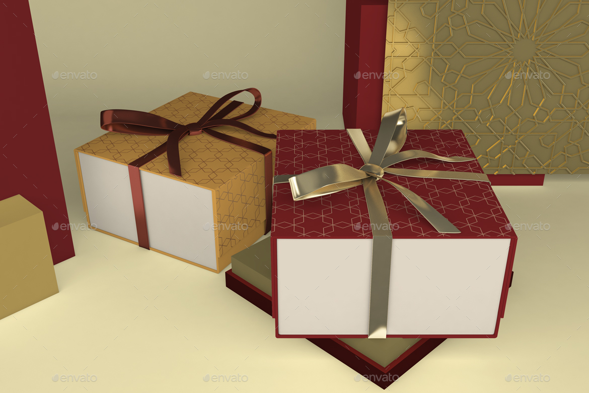 Arabic Gift Box Mockup, Graphics | GraphicRiver