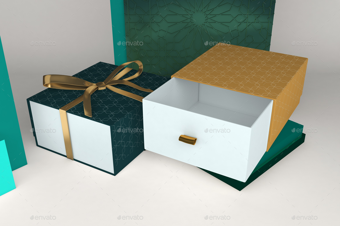Arabic Gift Box Mockup, Graphics | GraphicRiver