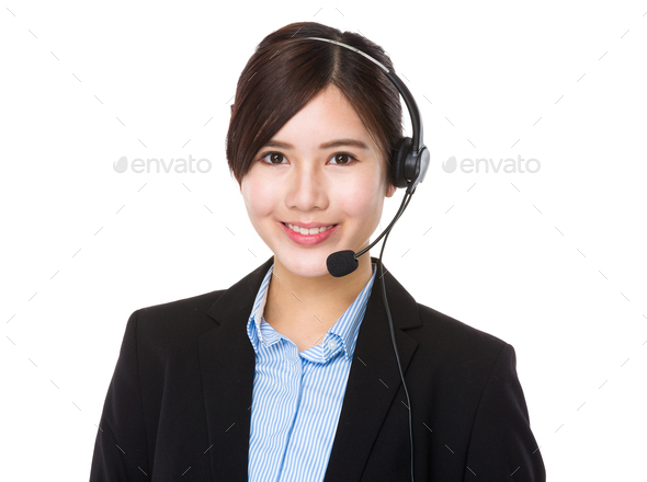 Call center operator Stock Photo by leungchopan | PhotoDune