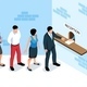 Isometric Queue Illustration, Vectors | GraphicRiver