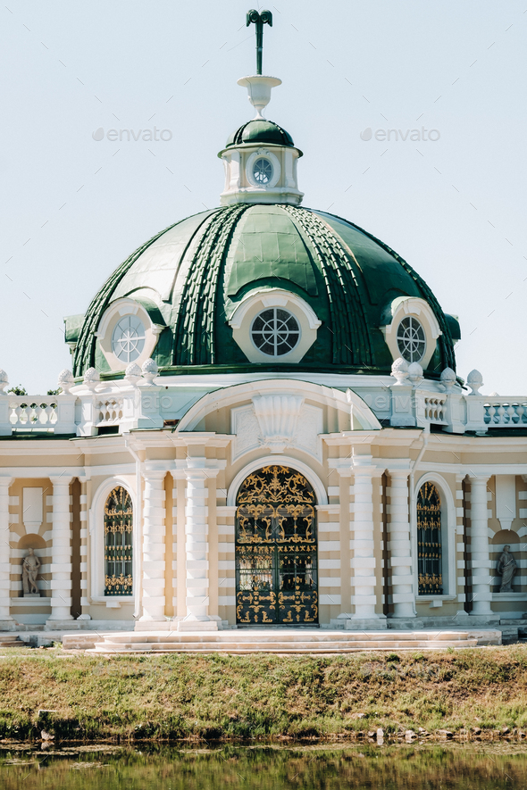 Kuskovo manor in Moscow, Russia. Kuskovo manor is a unique monument of ...