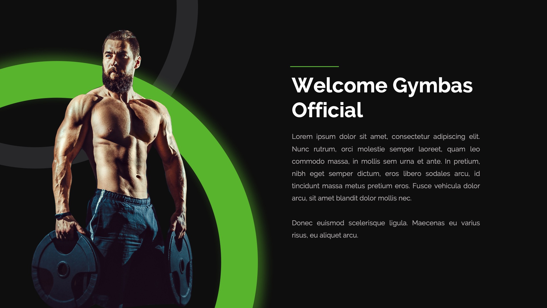GYMBAS - GYM & Fitness Powerpoint Template, Presentation Templates