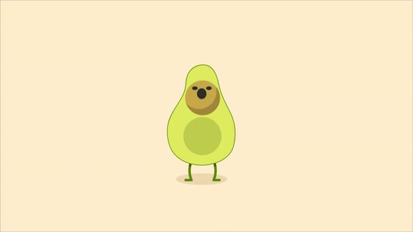Happy Jumping Avocado 4K, Motion Graphics | VideoHive