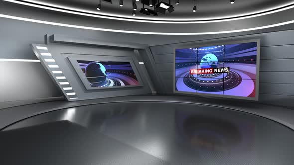Virtual News Studio Set N046, Motion Graphics | VideoHive