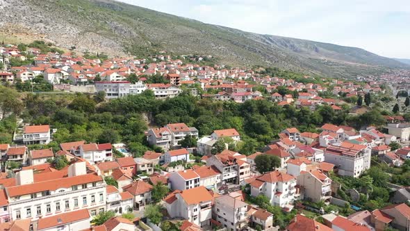Aerial View on the Mostar City, Stock Footage | VideoHive