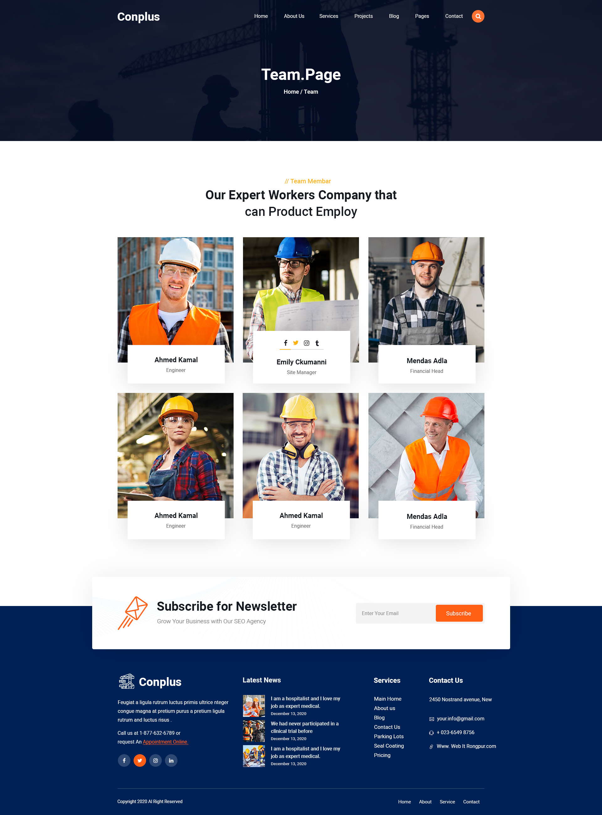 conplus - Construction PSD Template by kathbirali | ThemeForest