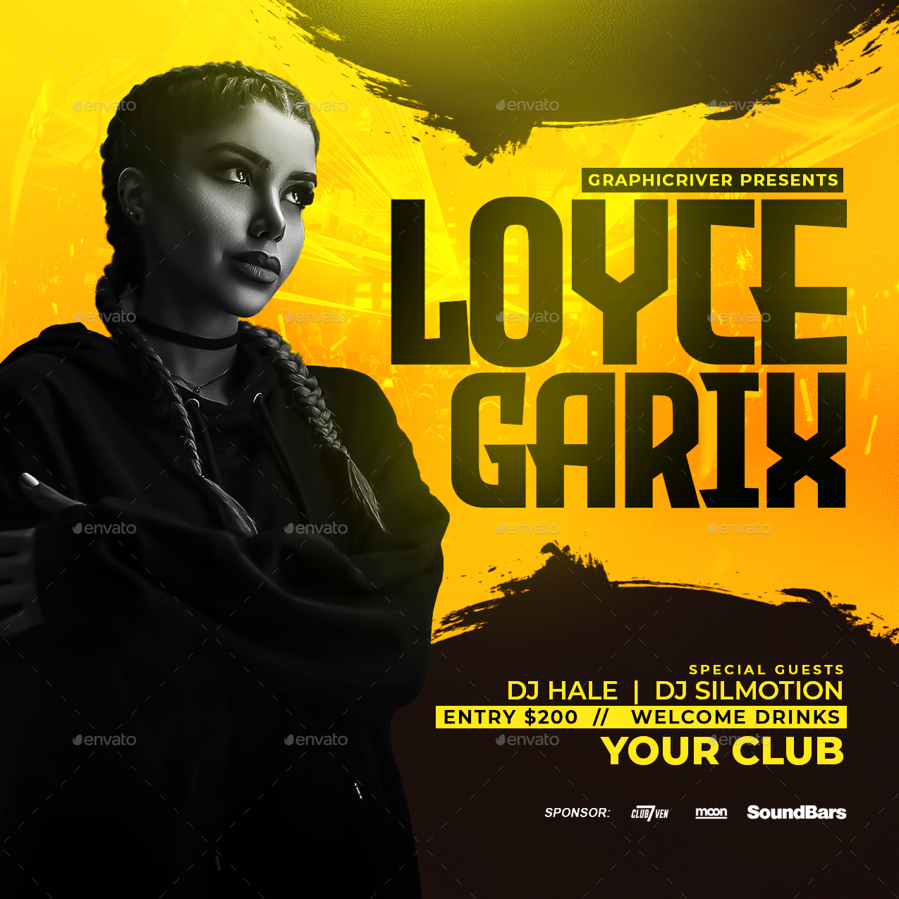 Guest Artist Flyer Template, Web Elements | GraphicRiver