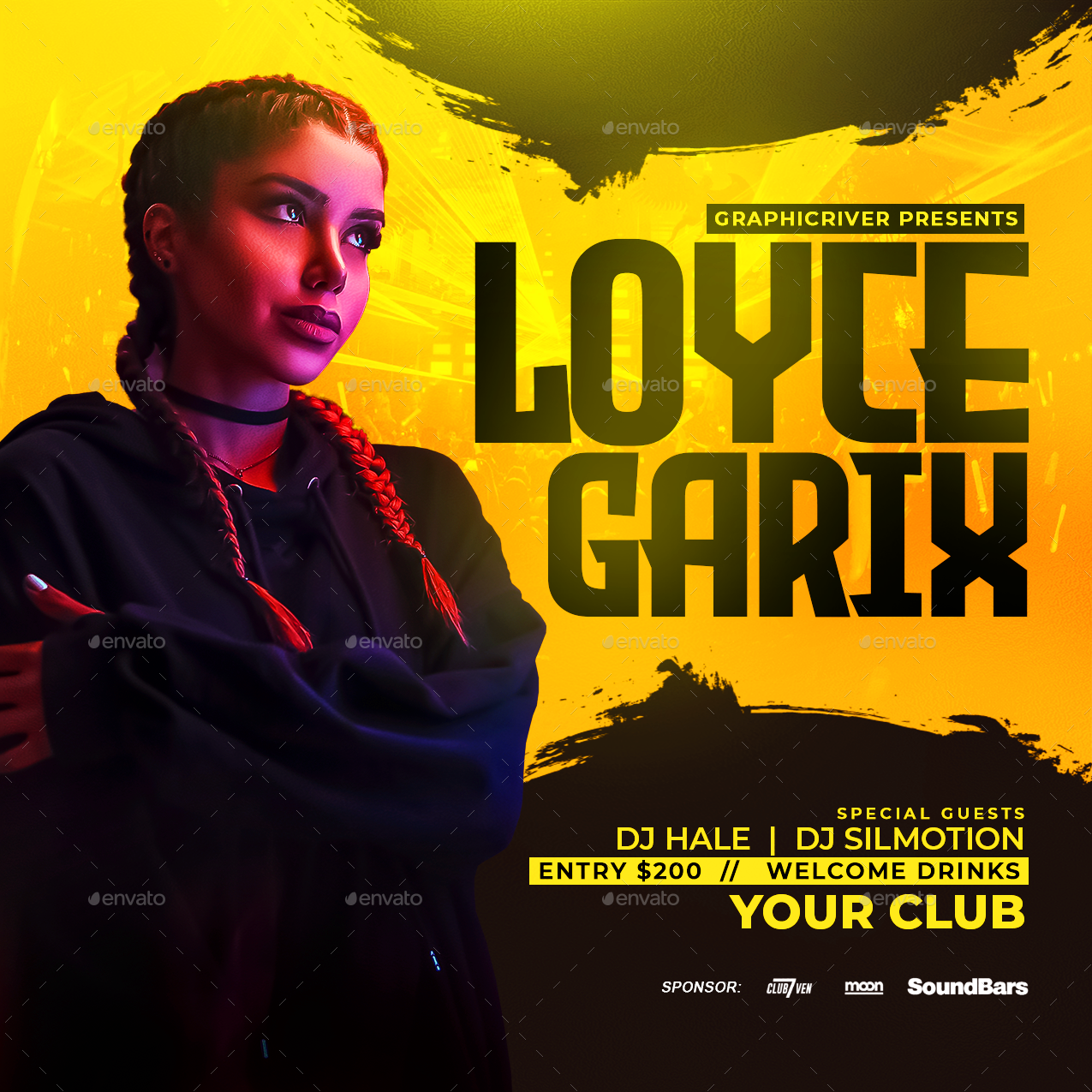 Guest Artist Flyer Template, Web Elements | GraphicRiver