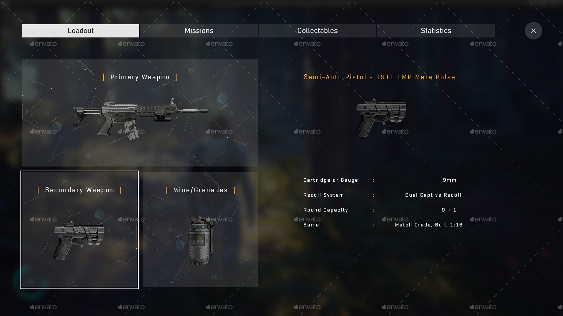 Deadline - PC Game UI Kit, Game Assets | GraphicRiver