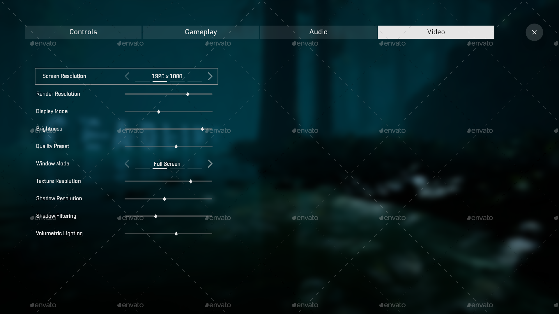 Deadline - PC Game UI Kit, Game Assets | GraphicRiver