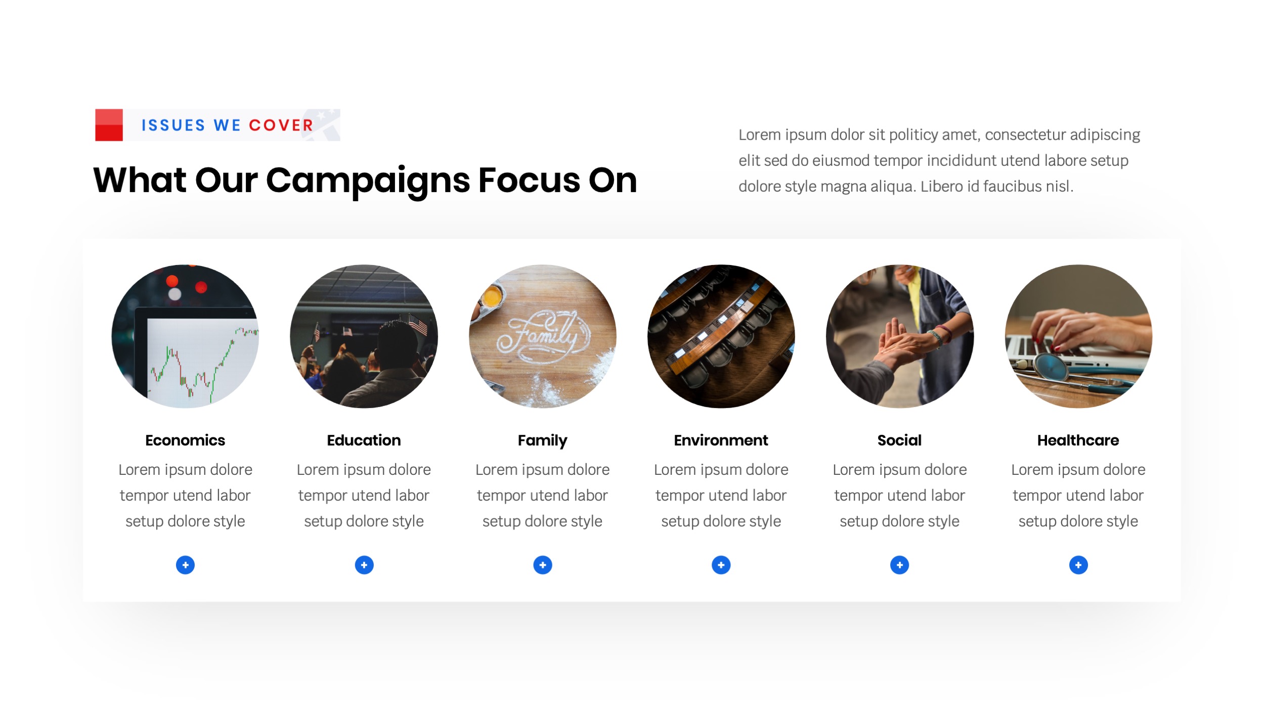 Political Election Campaign PowerPoint Template, Presentation Templates