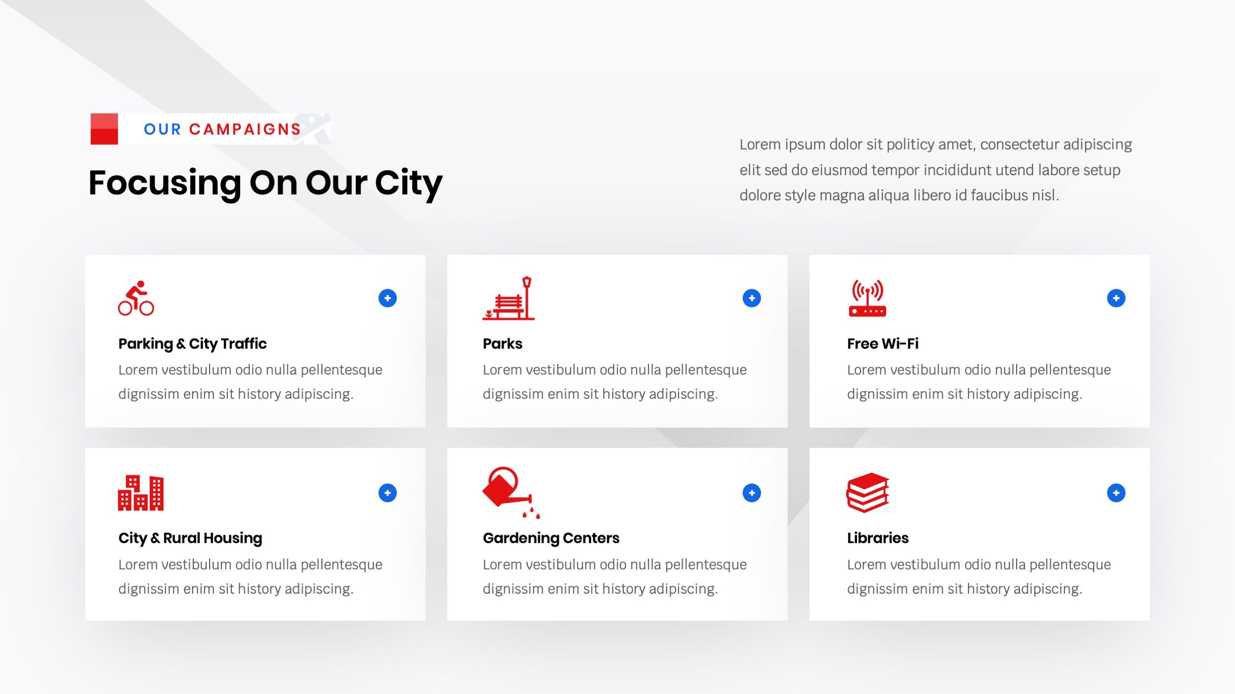 Political Election Campaign Google Slides Template, Presentation Templates