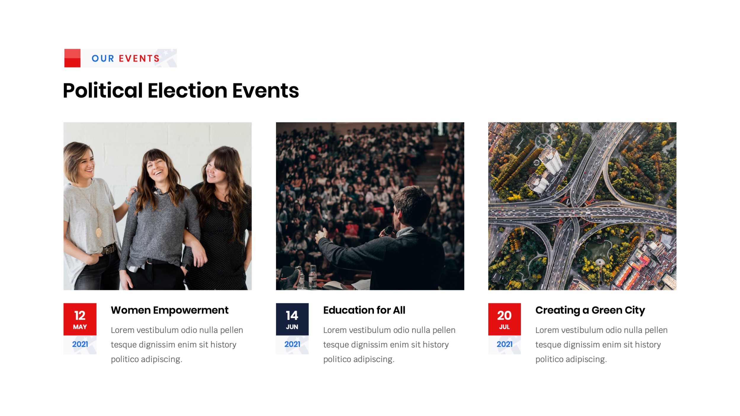Political Election Campaign Google Slides Template, Presentation Templates