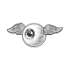 Flying Eyeball Sketch Vector Illustration, Vectors | GraphicRiver