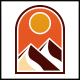 Sand Dunes Mountains Logo Template, Logo Templates | GraphicRiver