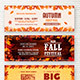 Autumn Fall Festival Facebook Cover, Web Elements | GraphicRiver